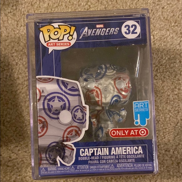 Marvel | Toys | Captain America Pop Art Series Figure | Poshmark